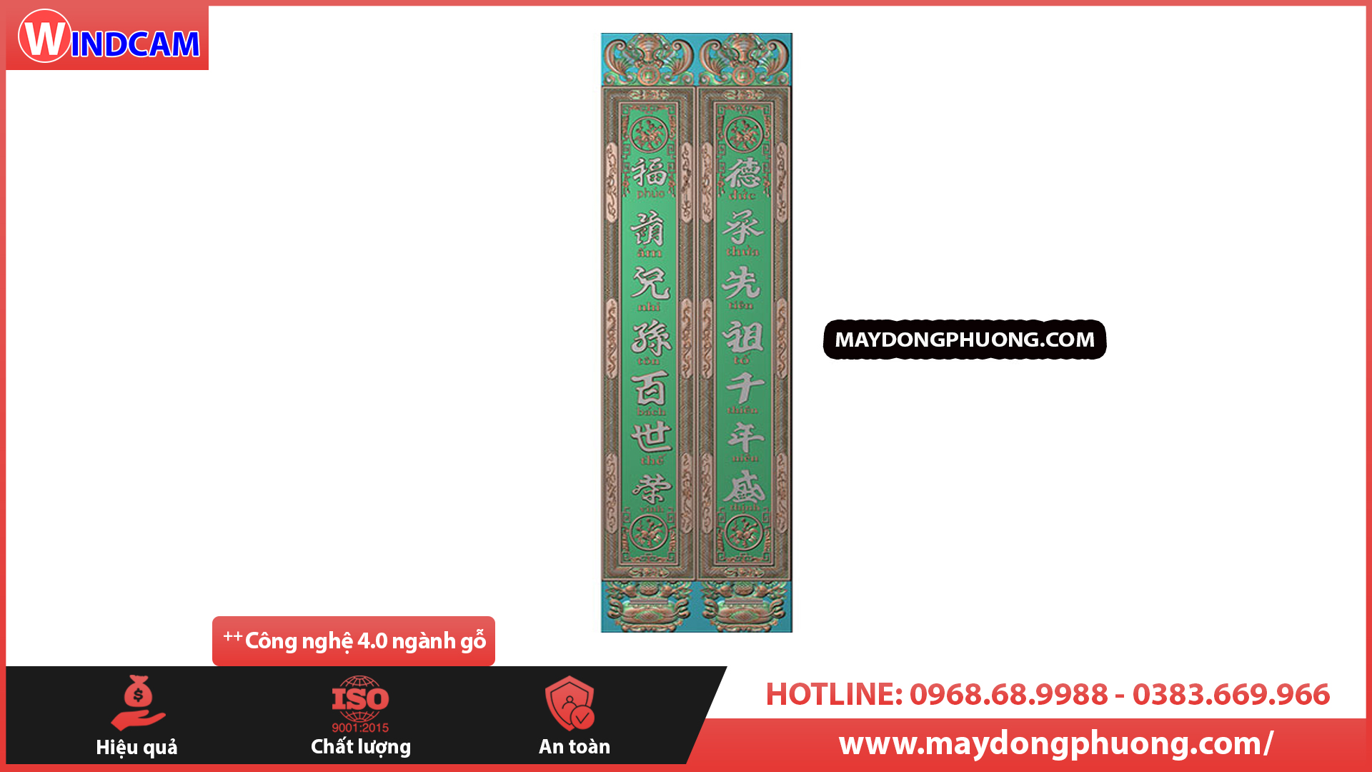 5 Mẫu câu đối nổi bật tại CNC Đông Phương - Máy Đông Phương